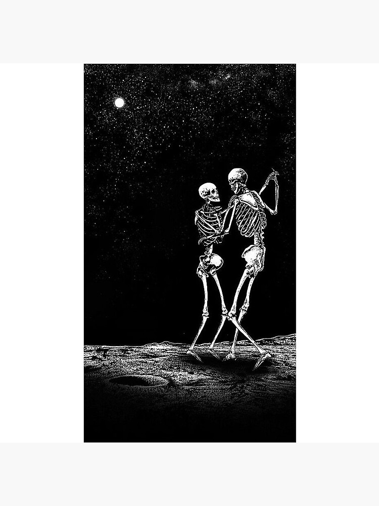 Dancing Skeletons Poster For Sale By Haythamarts Redbubble