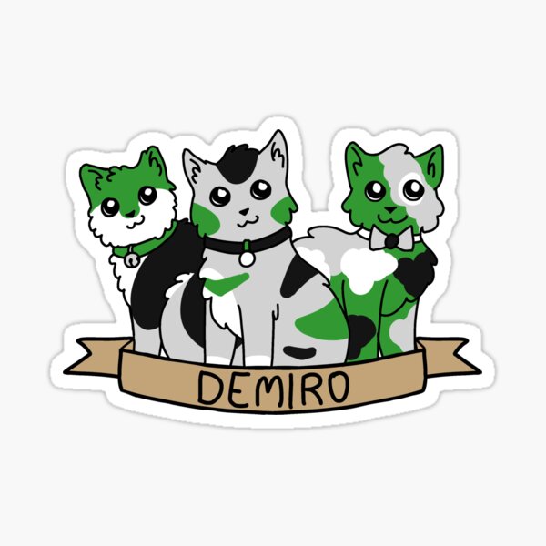 "Demiromantic Cats" Sticker for Sale by WeirdQueer | Redbubble