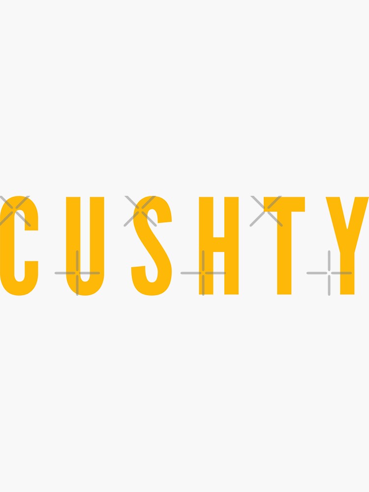 "CUSHTY" Sticker for Sale by INFIDEL | Redbubble