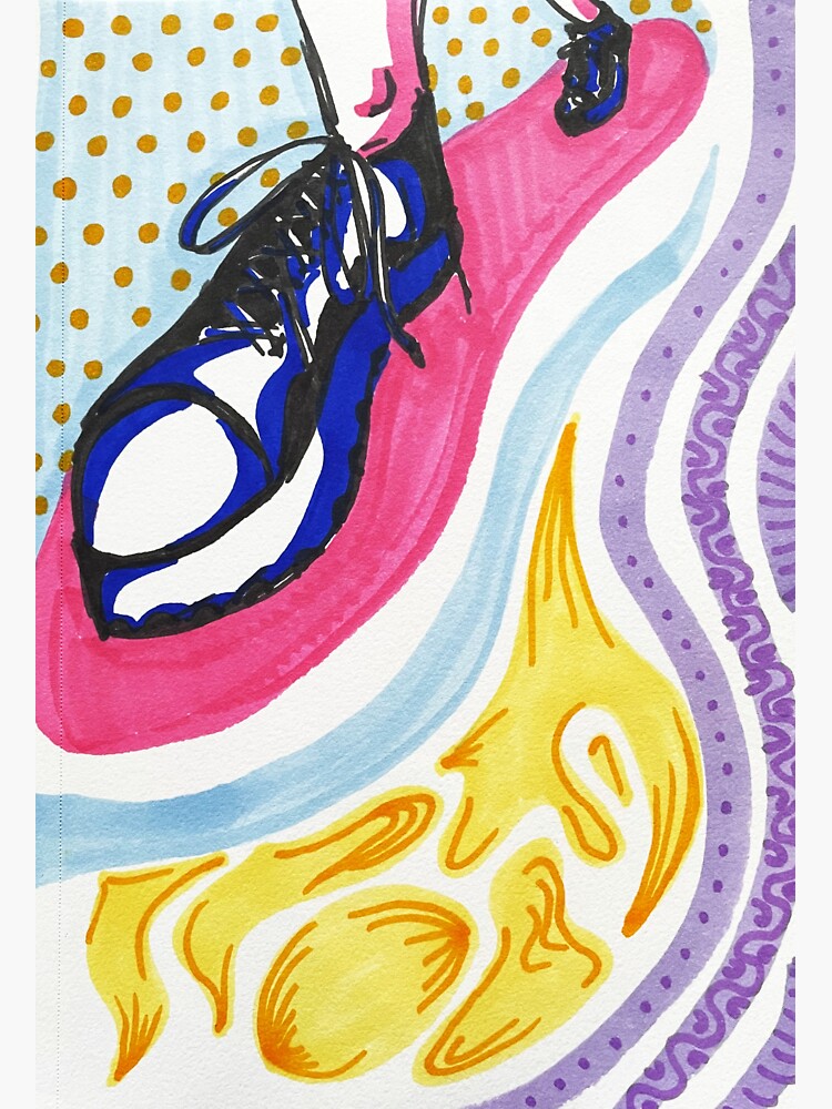 "Walking Around" Sticker for Sale by eligendelman | Redbubble