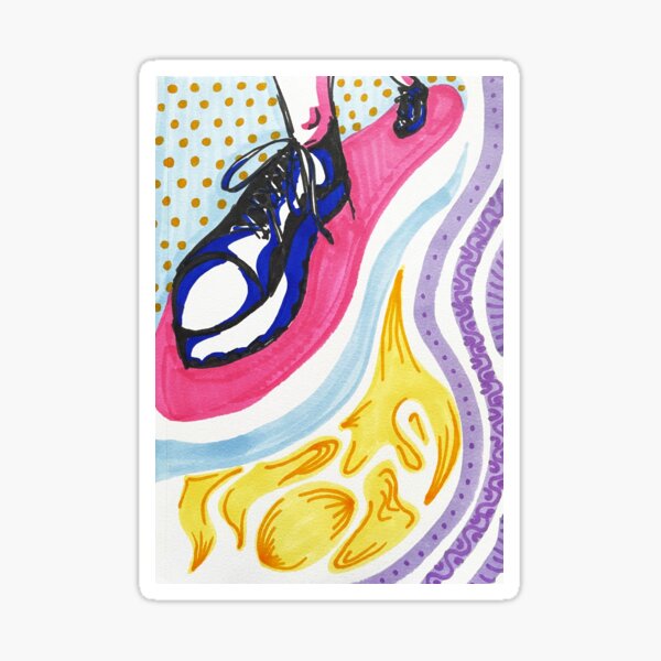 "Walking Around" Sticker for Sale by eligendelman | Redbubble