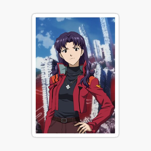 "Eva Misato " Sticker for Sale by AnimeVision | Redbubble