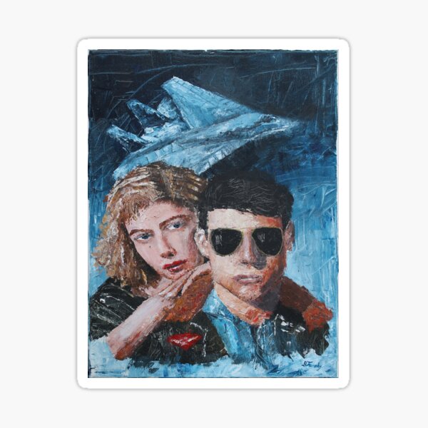 "Top Gun" Sticker for Sale by IkeArtDesigns | Redbubble