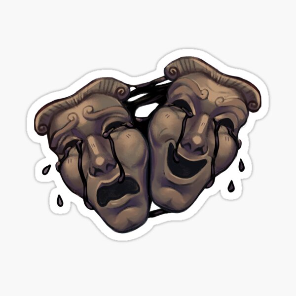 "Tragedy and Comedy ( SCP-035 )" Sticker for Sale by InajeExe | Redbubble