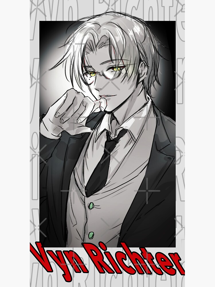 "Vyn Richter - Black Suit" Sticker for Sale by ruriswhite | Redbubble