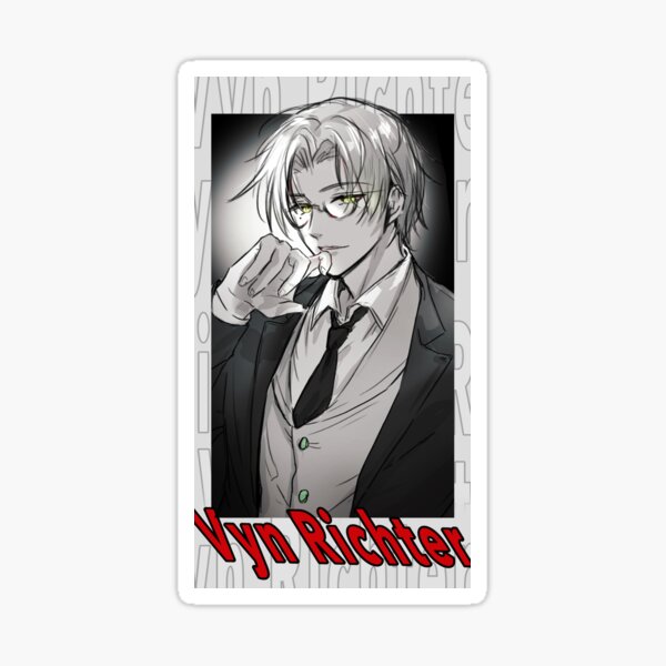 "Vyn Richter - Black Suit" Sticker for Sale by ruriswhite | Redbubble