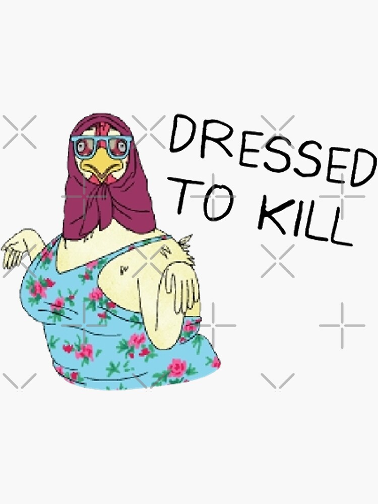 "Dressed to kill" Sticker for Sale by Tapeshwari099 | Redbubble