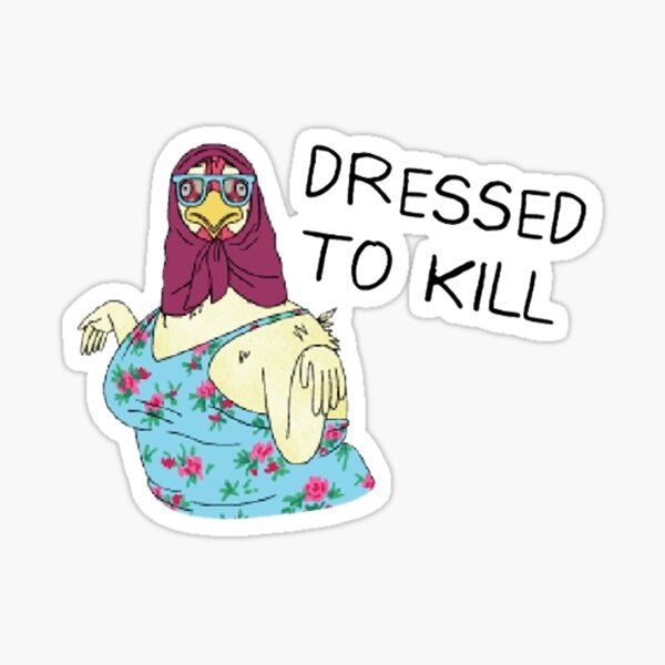 "Dressed to kill" Sticker for Sale by Tapeshwari099 | Redbubble