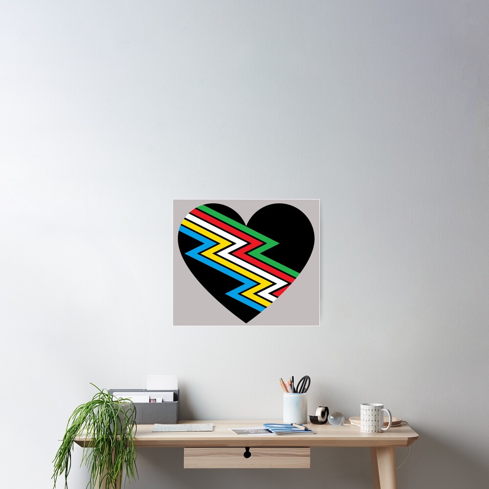 "Disability Pride Flag Heart " Poster for Sale by doubledreamer | Redbubble