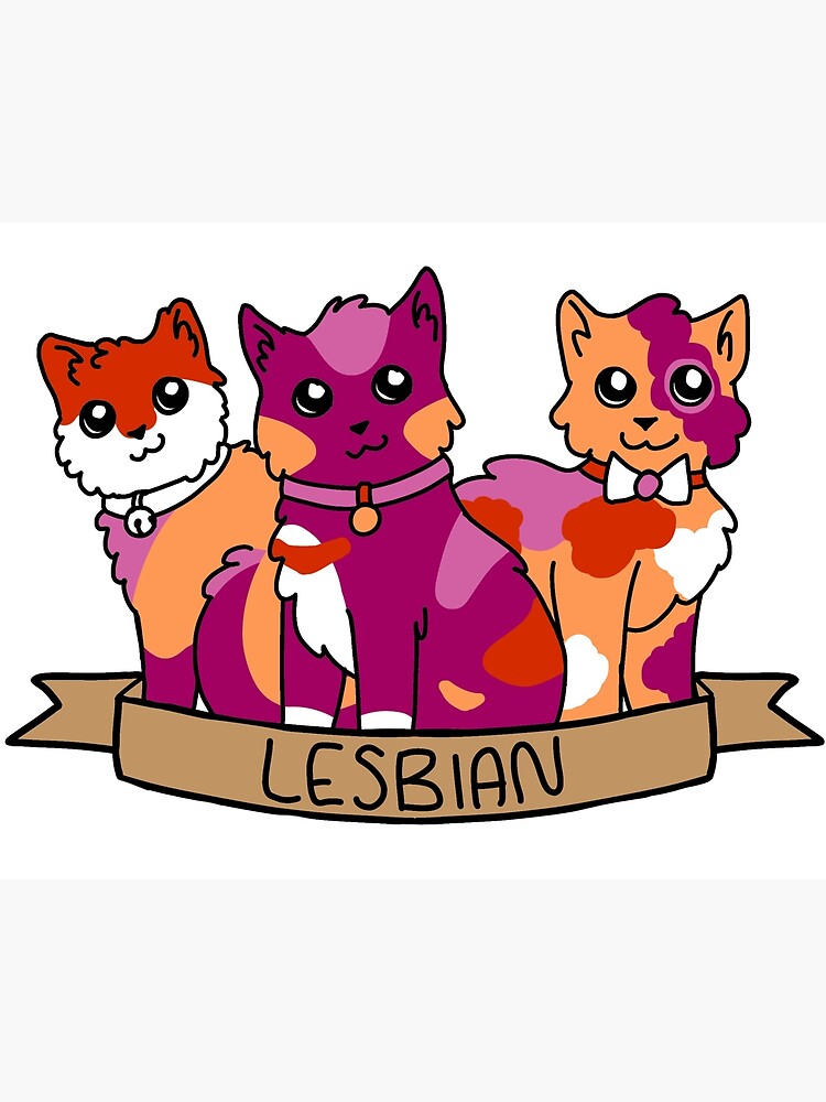 "Lesbian Cats" Poster for Sale by WeirdQueer | Redbubble