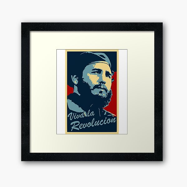 "fidel castro poster" Framed Art Print for Sale by bumblethebee | Redbubble