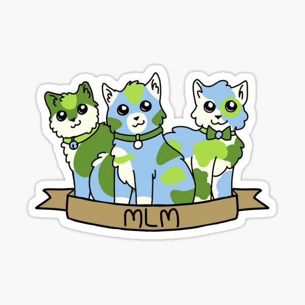 "MLM/Achillean Cats" Sticker for Sale by WeirdQueer | Redbubble