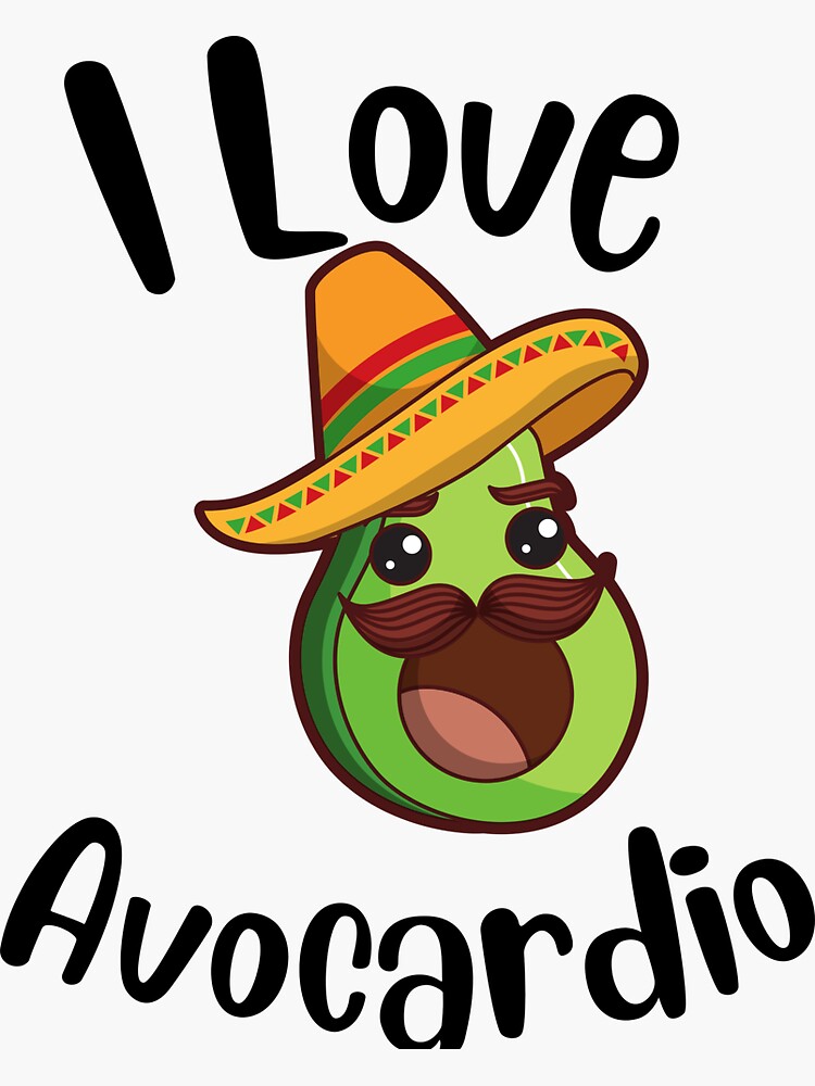 "I Love Avocardio" Sticker for Sale by badretop | Redbubble