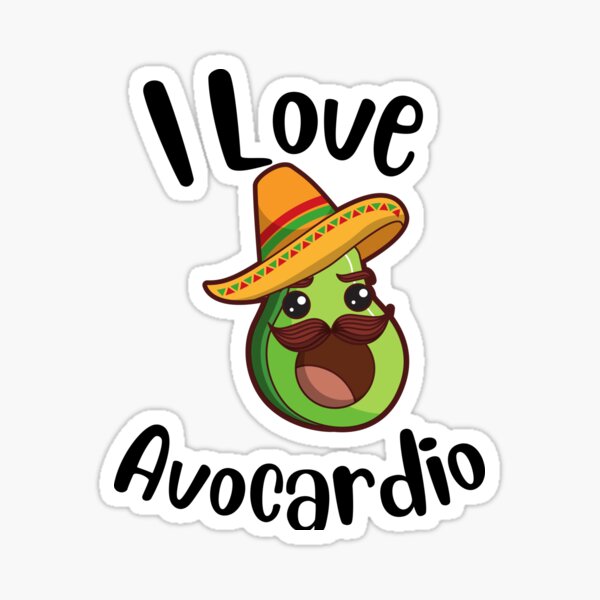 "I Love Avocardio" Sticker for Sale by badretop | Redbubble