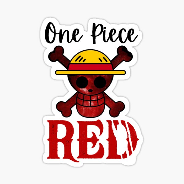 "one piece red" Sticker for Sale by marielso123 | Redbubble