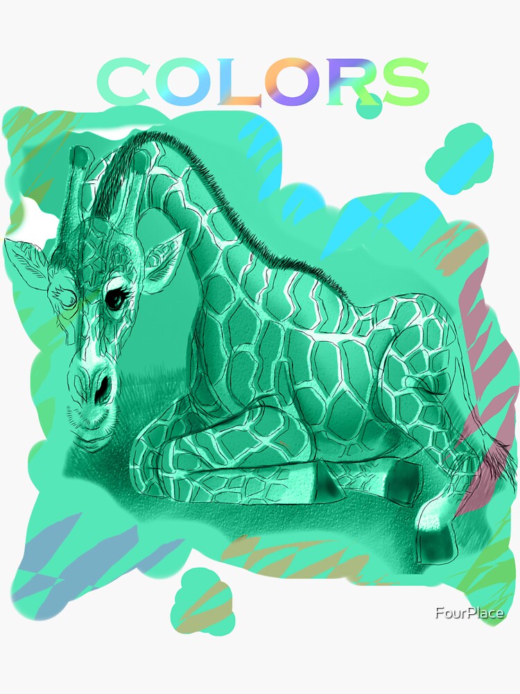 "Colors "Fifth Model"" Sticker for Sale by FourPlace | Redbubble