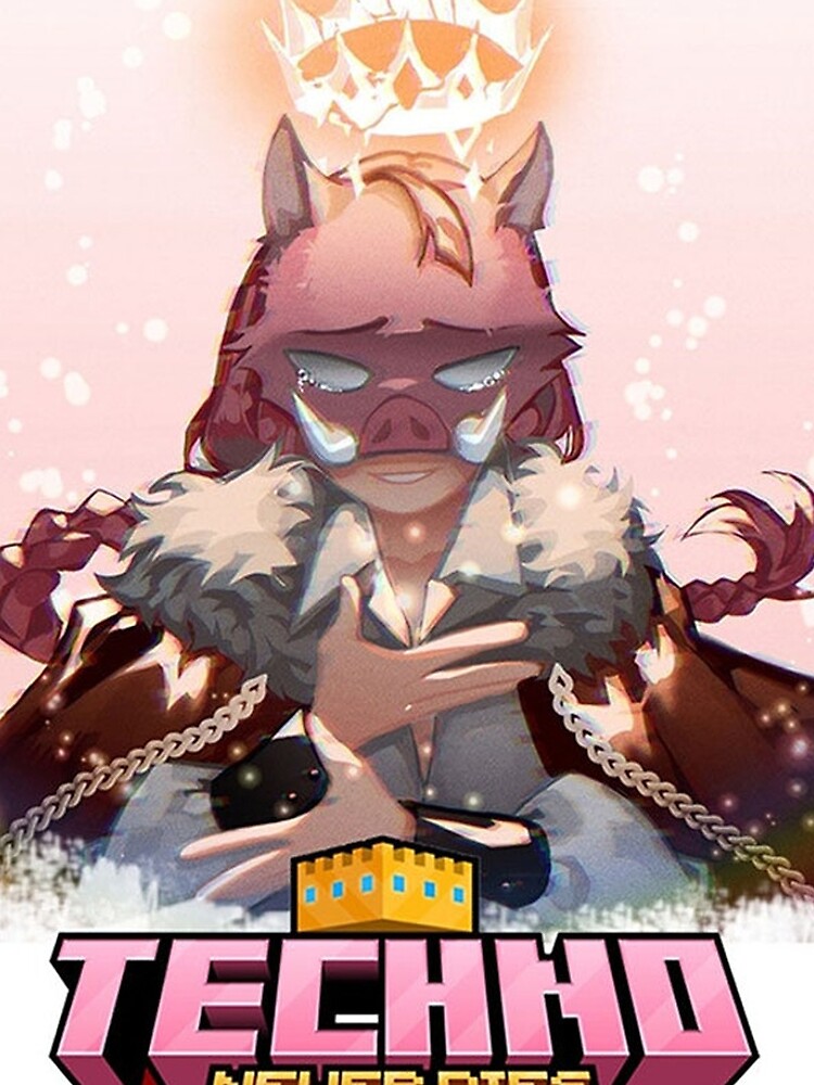 "RIP Technoblade Never Dies , Technoblade Poster, GGEZ Technoblade Forever Never Dies" Scarf for ...