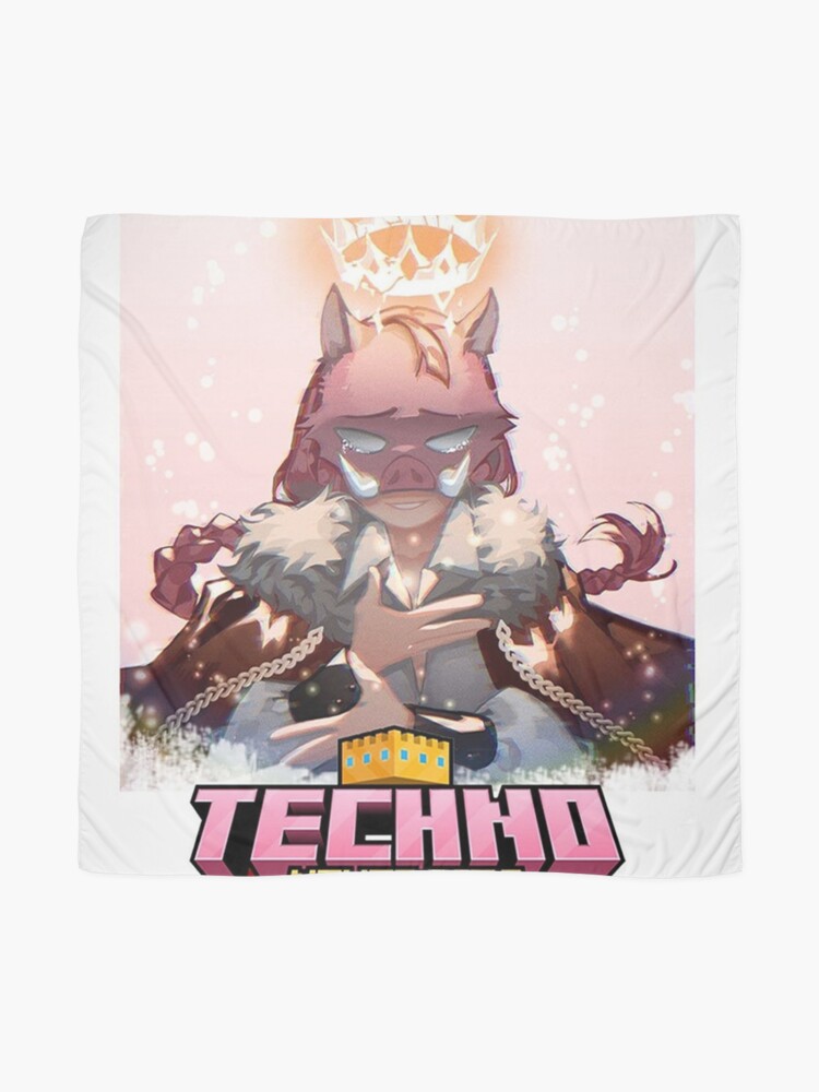 "RIP Technoblade Never Dies , Technoblade Poster, GGEZ Technoblade Forever Never Dies" Scarf for ...
