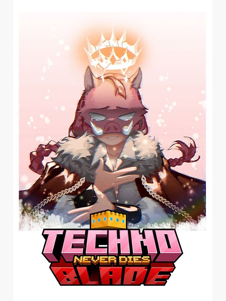 "RIP Technoblade Never Dies , Technoblade Poster, GGEZ Technoblade ...