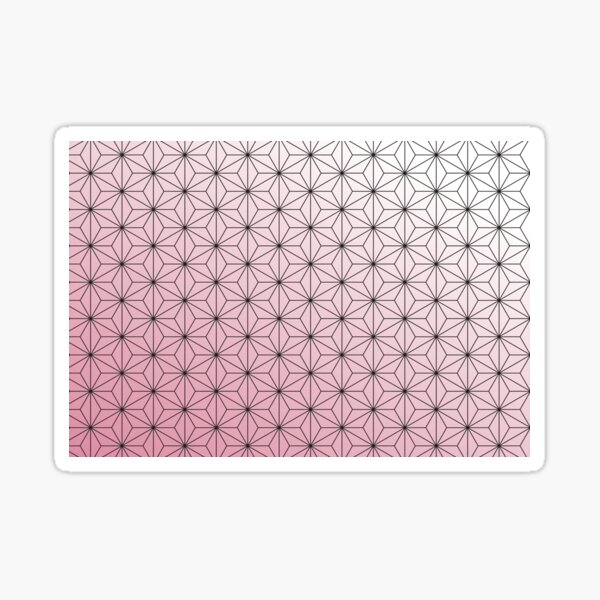 "Cherry Blossom Pink to Rosewater Pink Gradient Asanoha Traditional ...