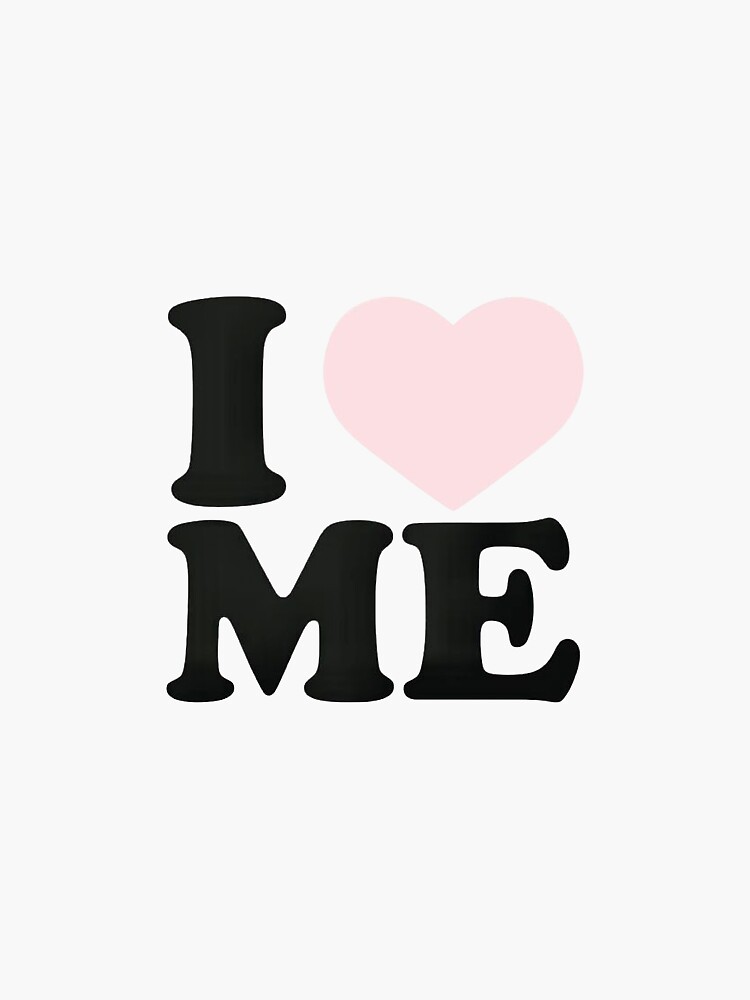 "I love me pink " Sticker for Sale by lexinyc | Redbubble