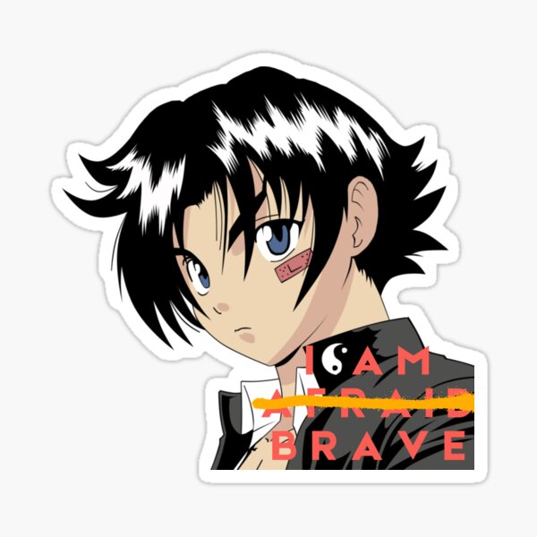 "Kenichi- I am Brave" Sticker for Sale by Ryook | Redbubble