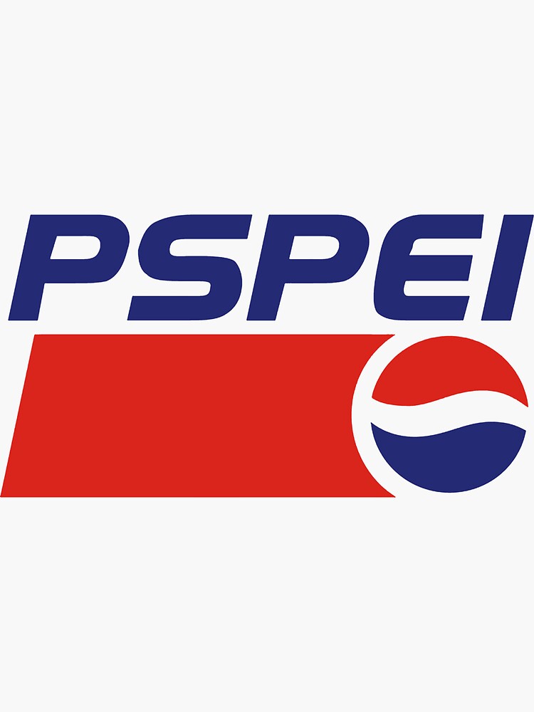 "Pspei funny parody pebsi logo" Sticker for Sale by margeretelser ...