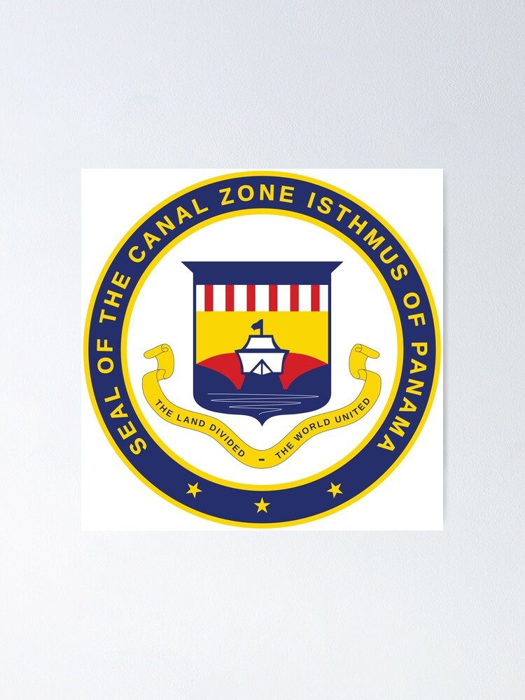 Póster «Sello de la Zona del Canal Istmo de Panamá» de twigandtrunk ...