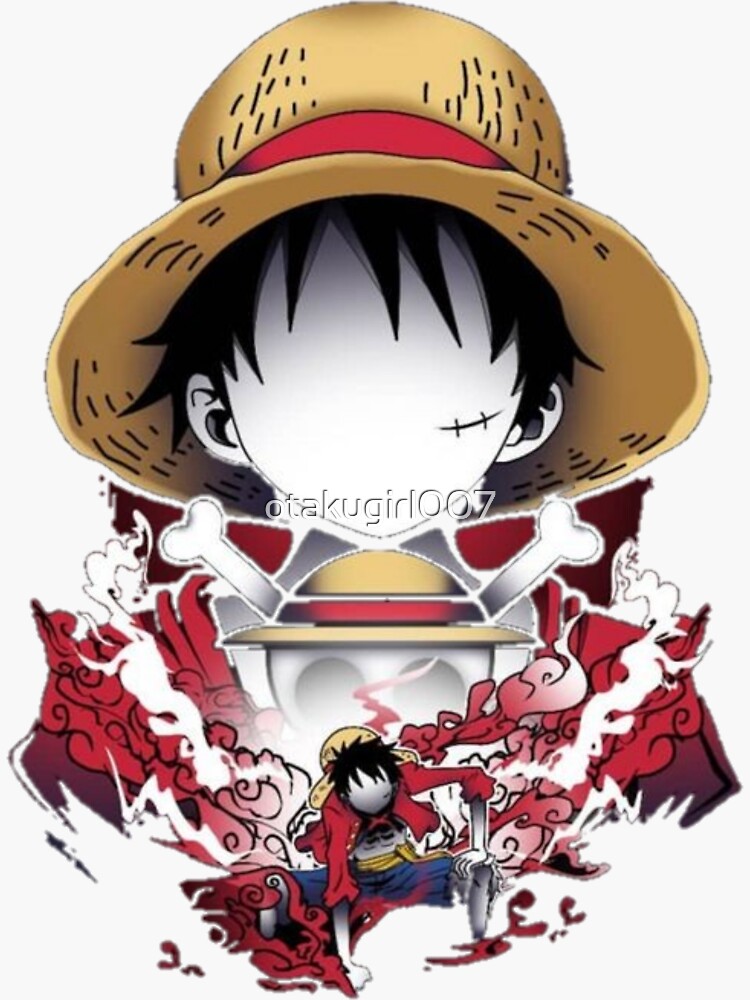 "Luffy. Anime" Sticker for Sale by otakugirl007 | Redbubble
