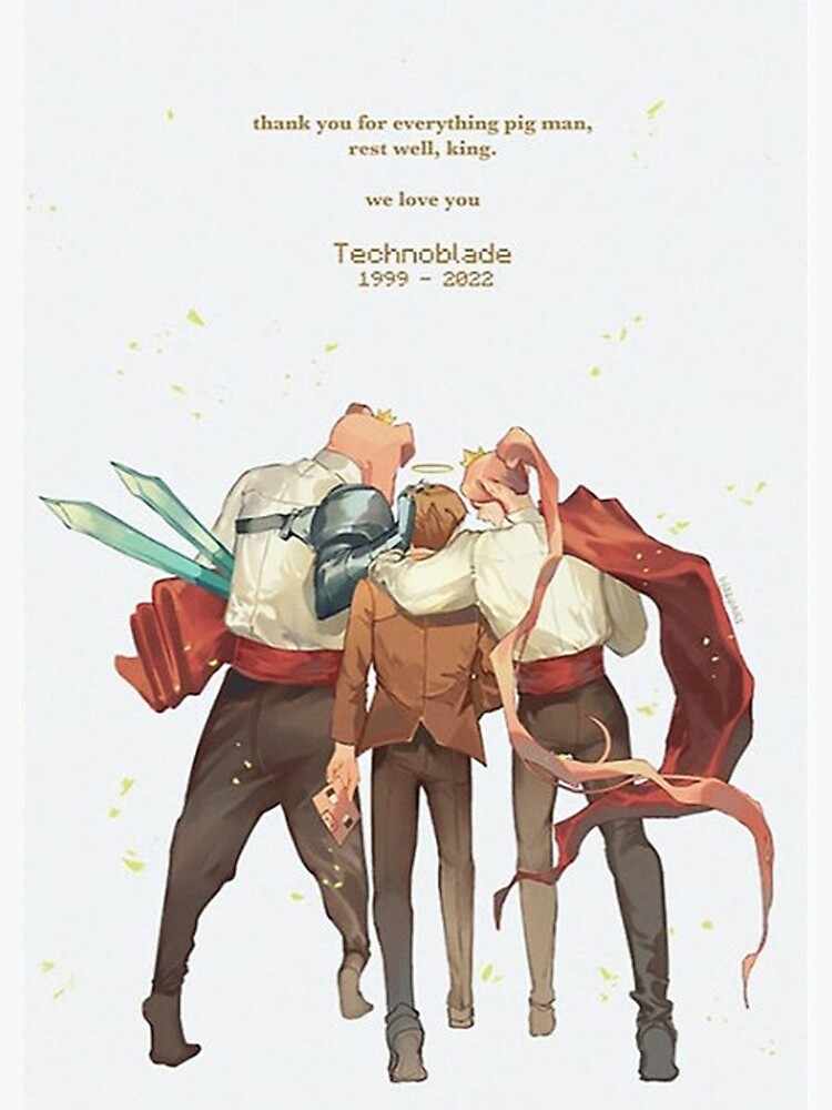 "Technoblade Never Dies 1999-2022" Art Print for Sale by michaelqueens ...