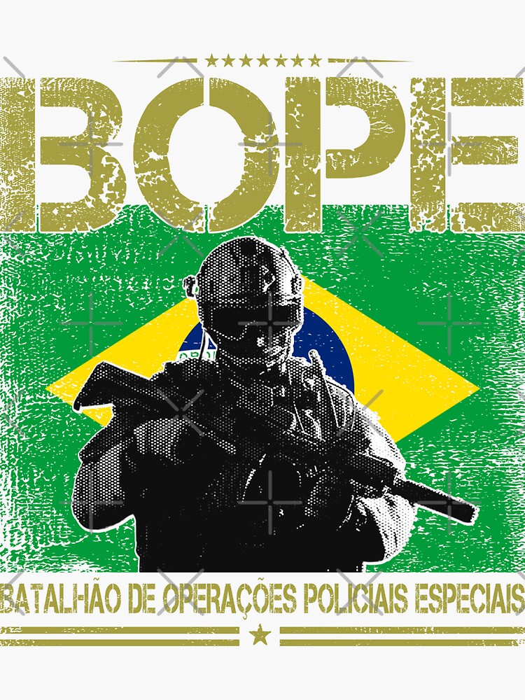 "BOPE Brazil Police Special Forces " Sticker for Sale by turbineur ...