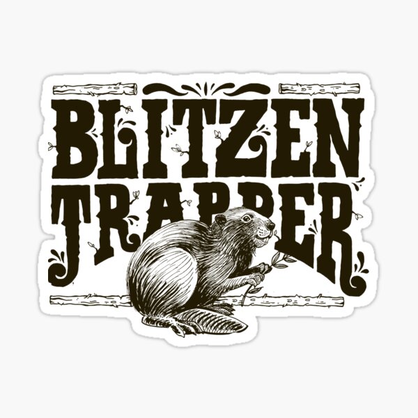 "Blitzen Trapper Beaver Artwork" Sticker for Sale by PixelBuilder ...