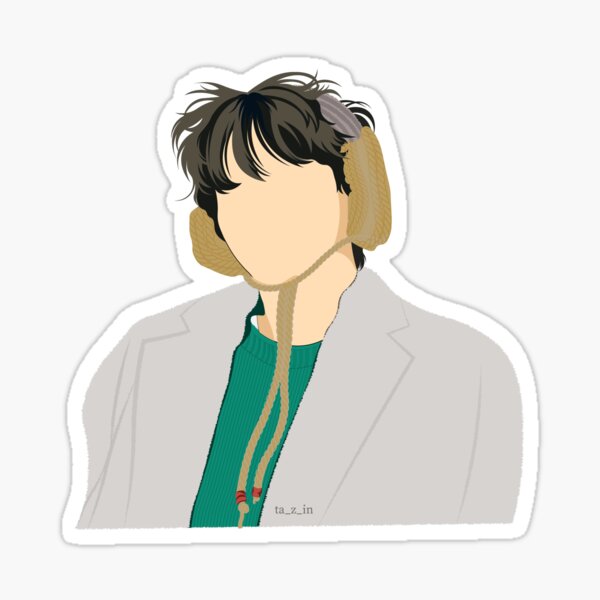 "BTS V" Sticker for Sale by ayshatazin | Redbubble