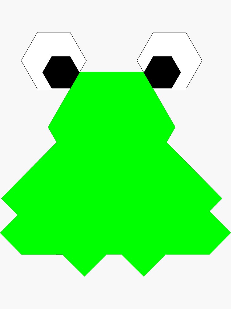"A Polygon-Frog" Sticker for Sale by MrGuin | Redbubble