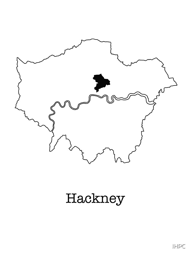 "Map of Hackney " Poster for Sale by IHPC | Redbubble