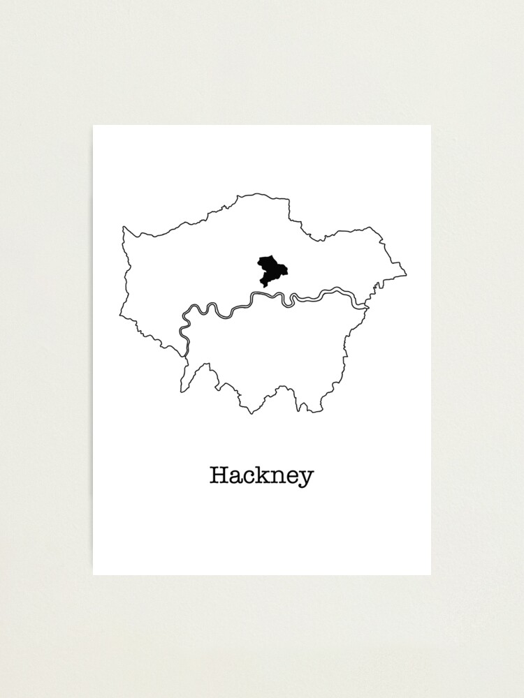 "Map of Hackney " Photographic Print for Sale by IHPC | Redbubble