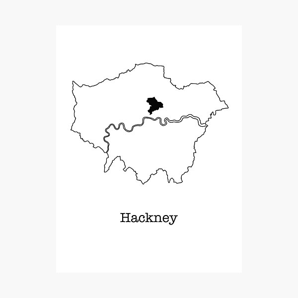 "Map of Hackney " Photographic Print for Sale by IHPC | Redbubble
