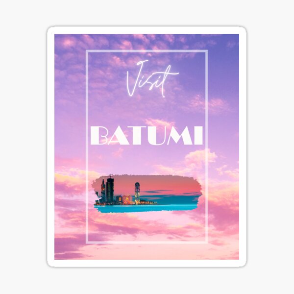 "Visit Batumi" Sticker for Sale by keenzzz | Redbubble