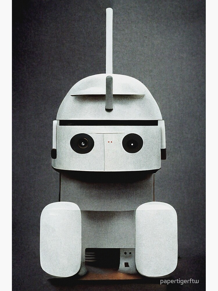 "Vintage, mid-century minimalist and Functionalist Robot" Art Print for ...
