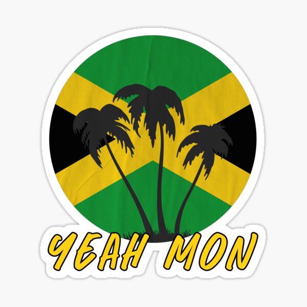"Yeah Mon Jamaica" Sticker for Sale by art-fox | Redbubble