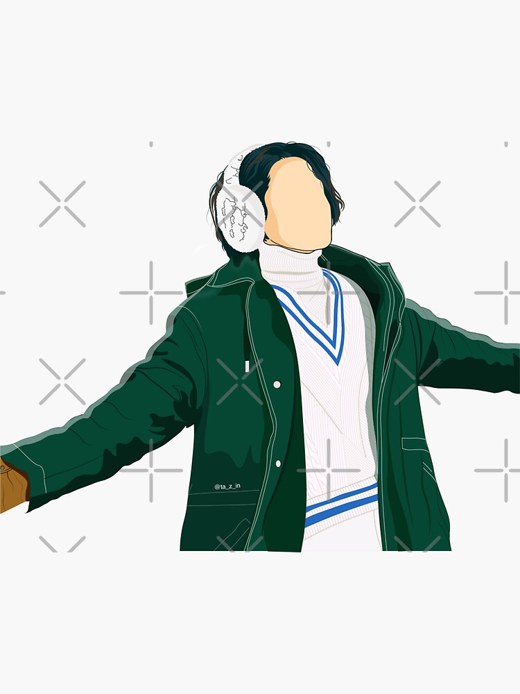 "BTS JK" Sticker for Sale by ayshatazin | Redbubble