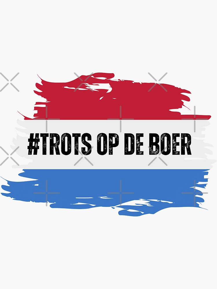 "trots op de boer | Dutch farmers | No Farmers No Food" Sticker for ...