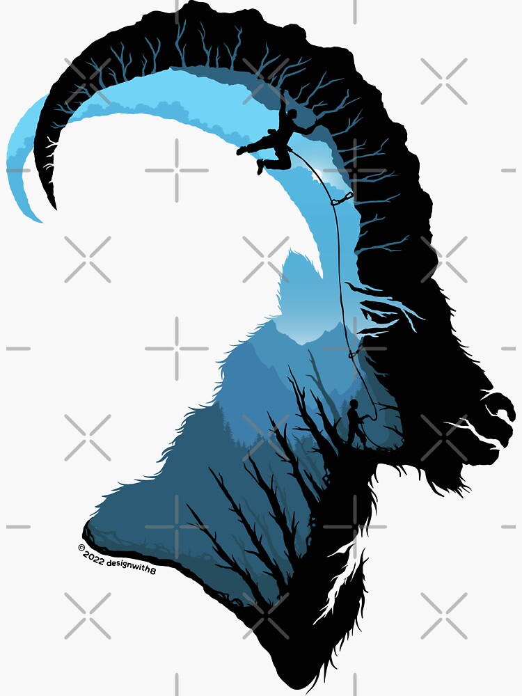 "IBEX Climbing | Rock Climbing" Sticker for Sale by Designwith8 | Redbubble