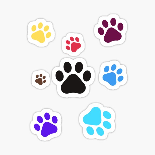 "Dog Paws Are My Favorite " Sticker for Sale by LongoReo | Redbubble