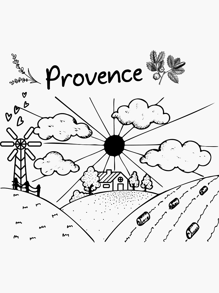 "Symbol of Provence - Souvenir gift Provence" Sticker for Sale by ...
