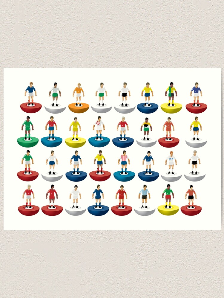 "World Subbuteo players" Art Print by YSied | Redbubble