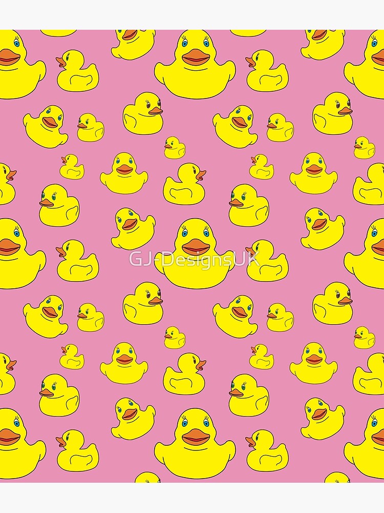 "Rubber Ducks - Pink" Poster for Sale by GJ-DesignsUK | Redbubble