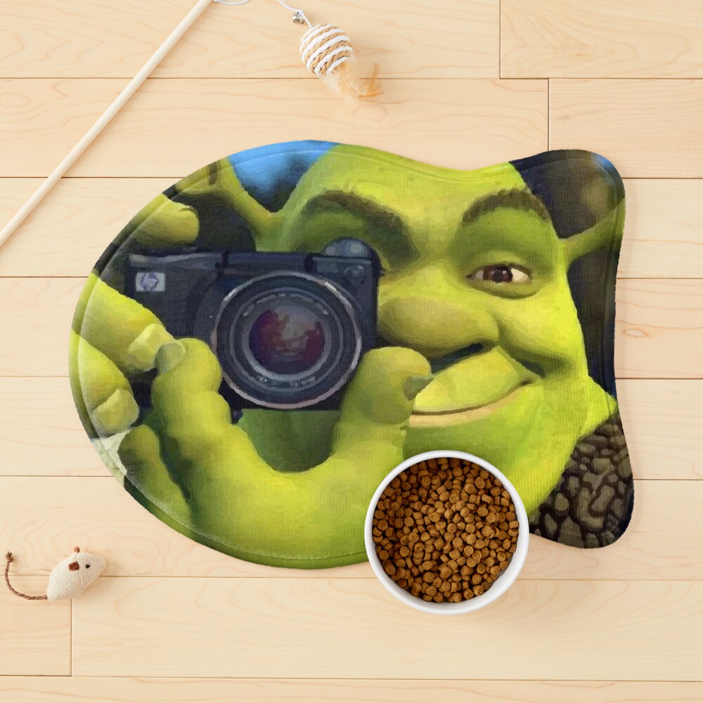 "Shrek caught in 4k camera meme" Sticker for Sale by cloudwaifu | Redbubble