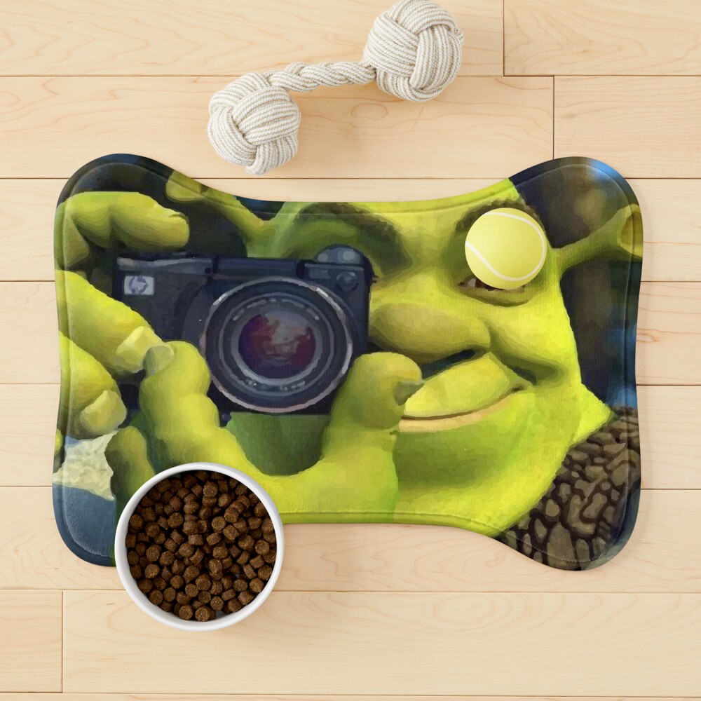 "Shrek caught in 4k camera meme" Sticker for Sale by cloudwaifu | Redbubble