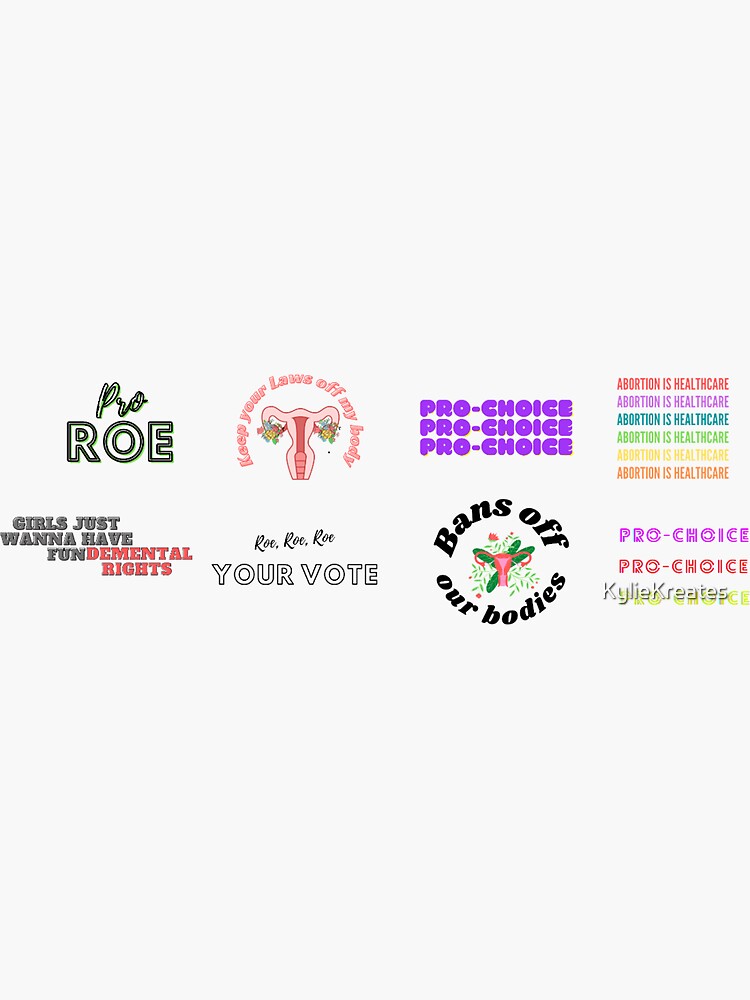 "Pro Choice sticker pack " Sticker for Sale by KylieKreates | Redbubble